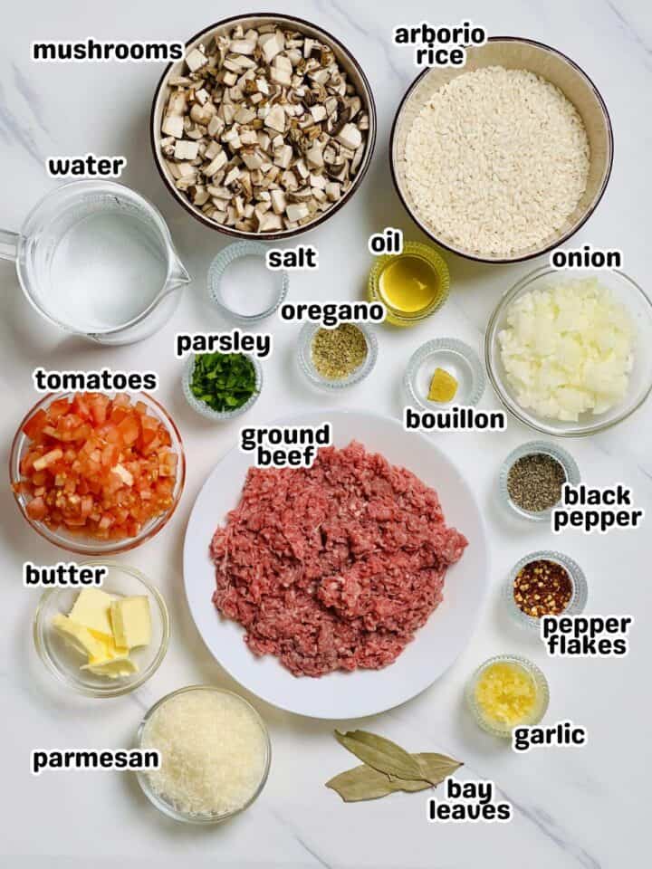 Ground Beef Risotto